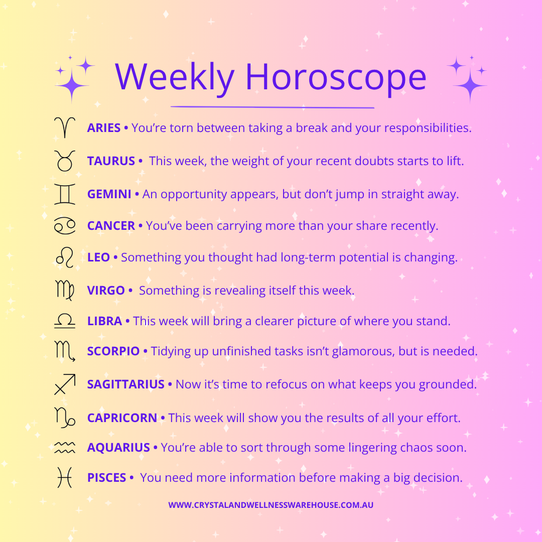 Your Weekly Horoscope - June 2nd - June 8th – The Crystal and Wellness ...